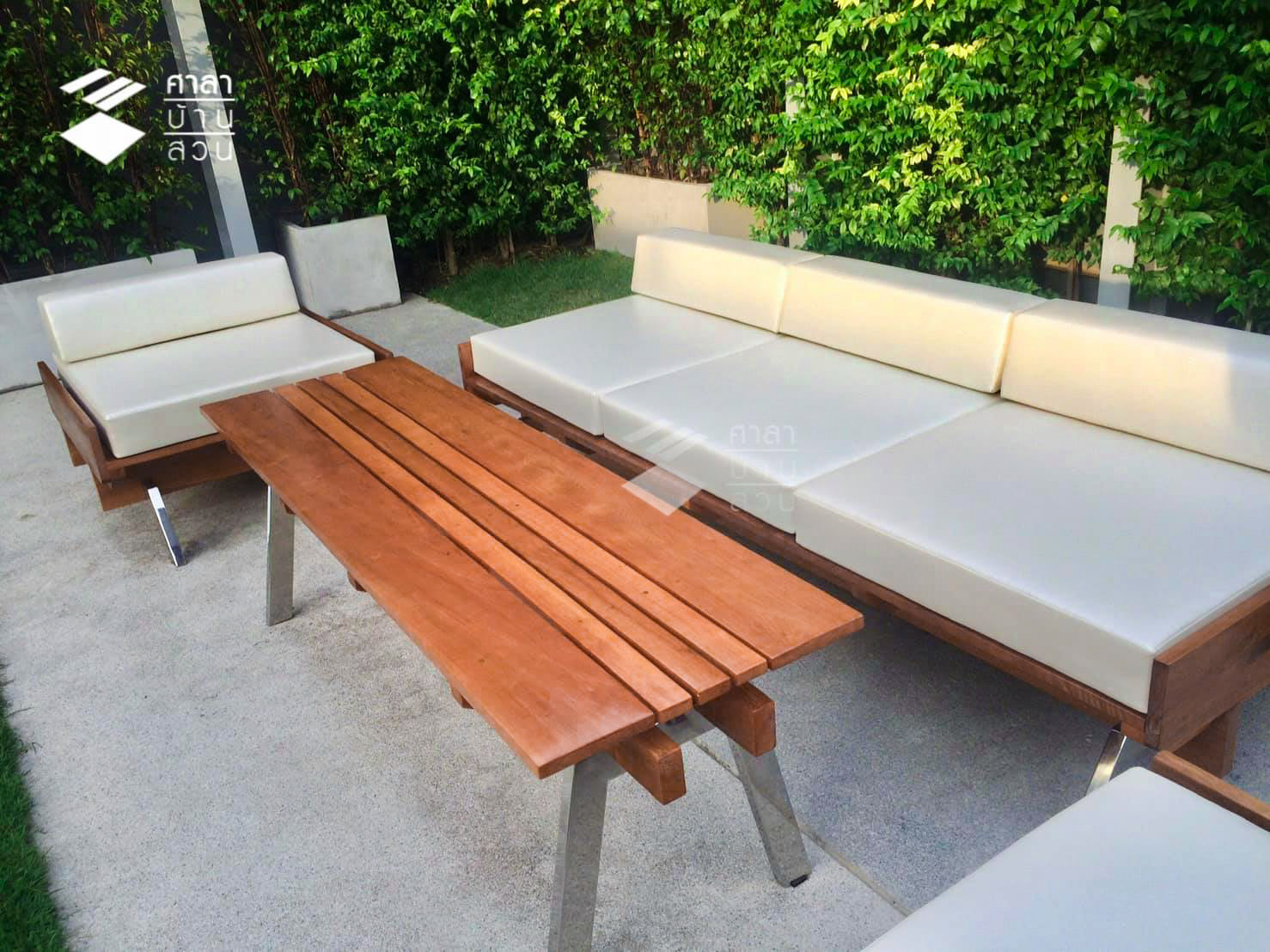 salabansuan JAVA Sofa 70 ม้านั่งสนาม สไตล์มินิมอล ม้านั่งสนาม ม้านั่งกลางแจ้ง สไตล์มินิมอล สีไม้ ...